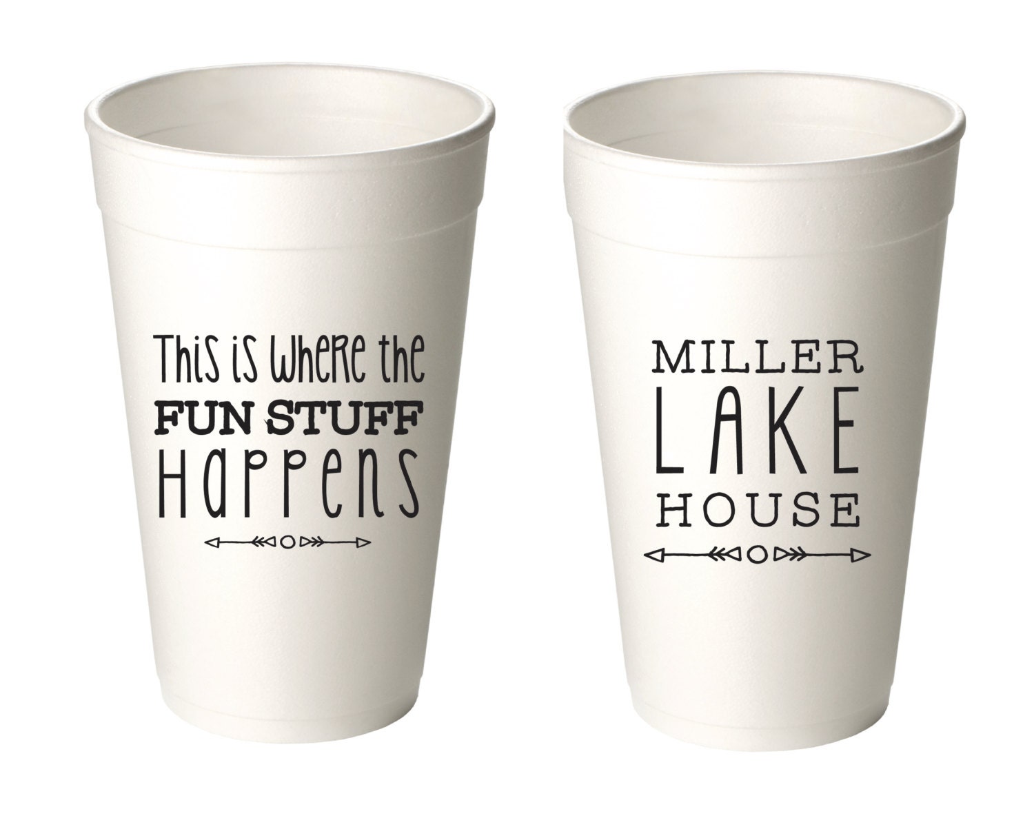 This is Where the Fun Happens, Lake House, Lake House Cups, River Cups ...