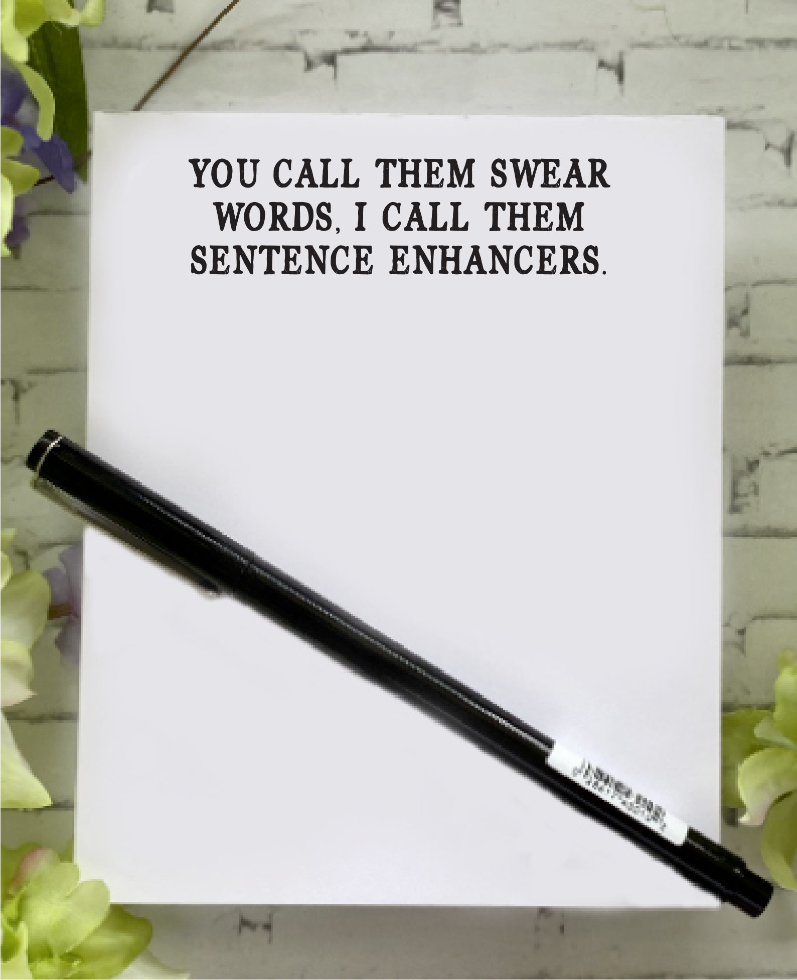 You call them swear words. I call them sentence enhancers | Etsy
