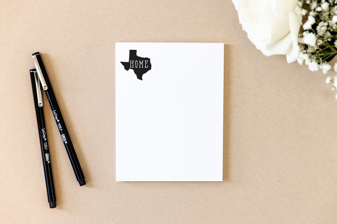 Home Notepad, Texas Notepad, List Pad, Notes, Scratch Paper, Texas ...