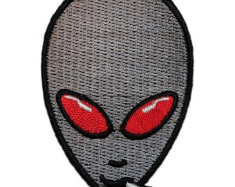 Smoking Alien Patch - Etsy