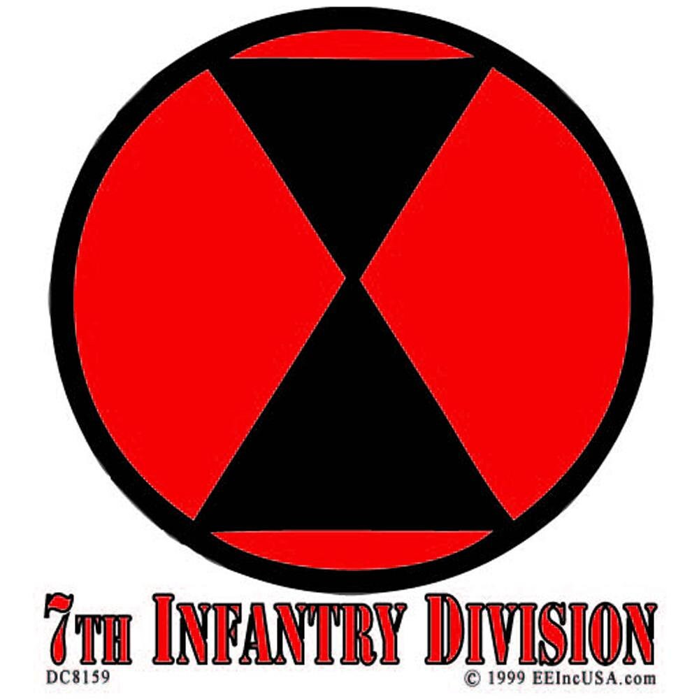 U.S. Army 7th Infantry Division Sticker 3-1/4x3-1/2 - Etsy