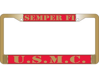 Brass License Plate Frames - Etsy