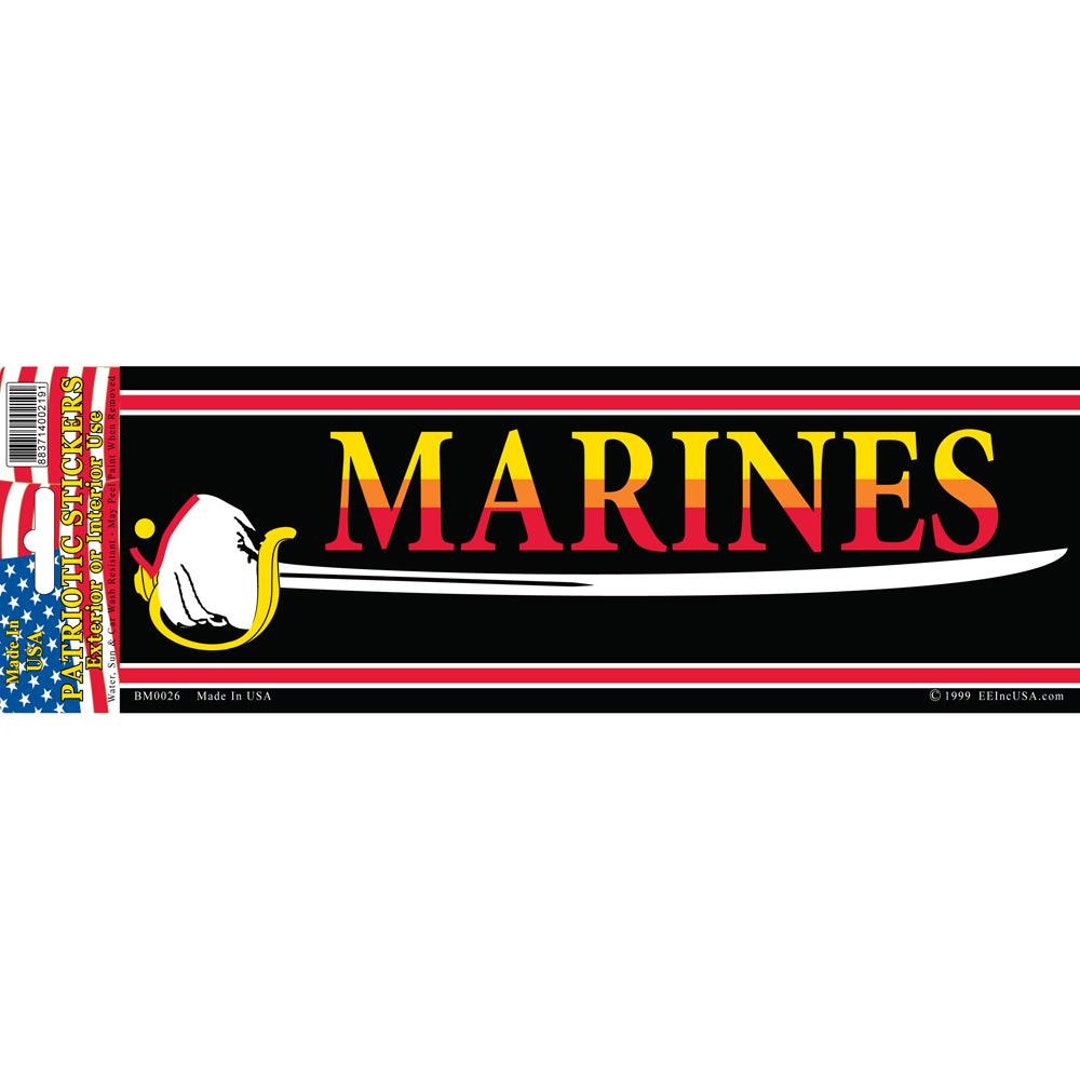U.S. Marines Nco Sword Bumper Sticker 3-1/4x9 - Etsy