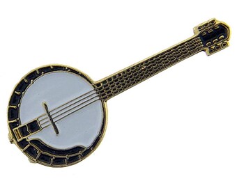 Vintage BANJO Bluegrass Pin, Enamel Pin, Lapel, Hat, Pinback, Music ...