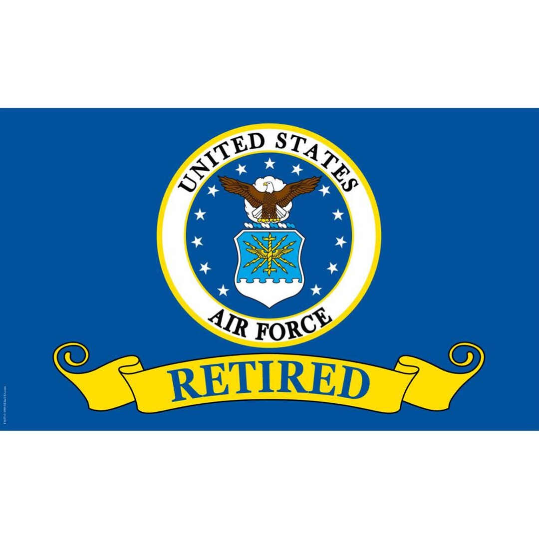 U.S. Air Force Retired Flag With Grommets 3ft X 5ft - Etsy