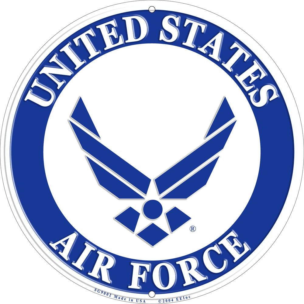 U.S. Air Force Logo Sign Round 12 - Etsy