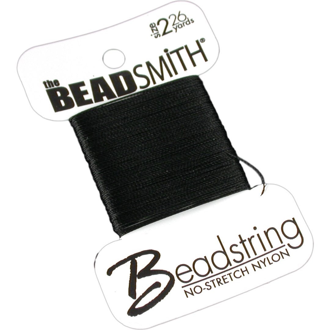 Black Beadsmith Nylon Beading Thread Cord Sz 2 26yds - Etsy