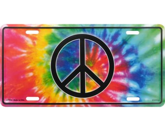 Peace Sign License Plate | Etsy