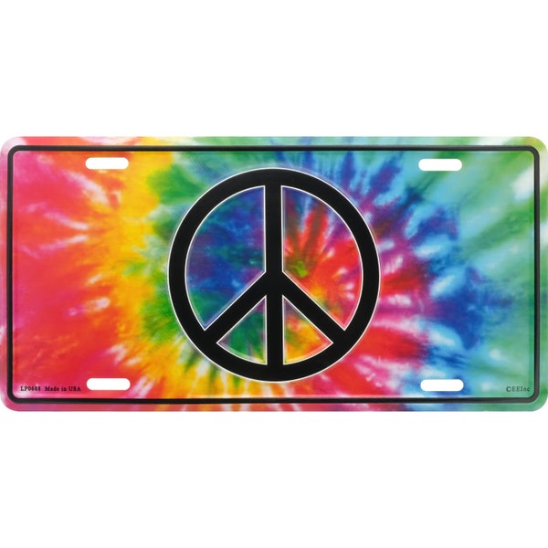 Peace License Plate - Etsy