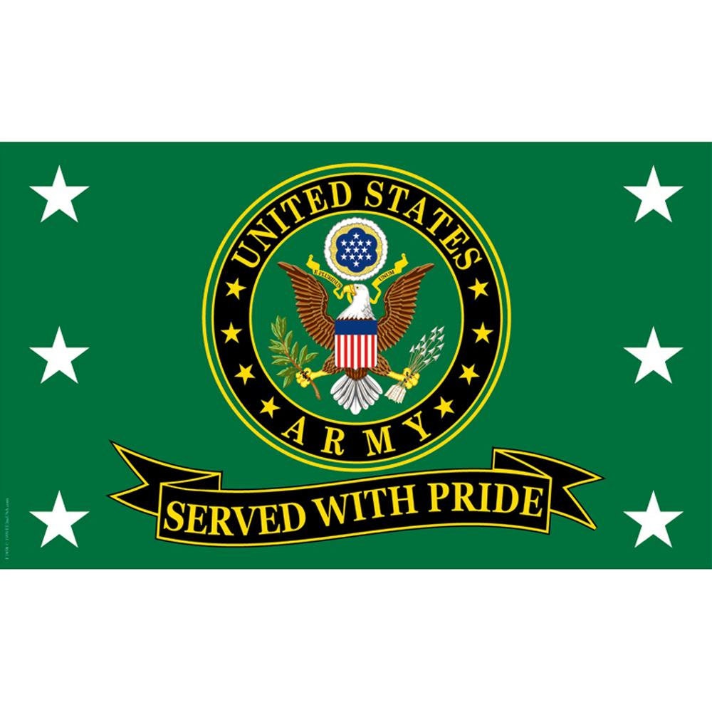 United States Army Served With Pride Flag With Grommets 3ft X 5ft - Etsy
