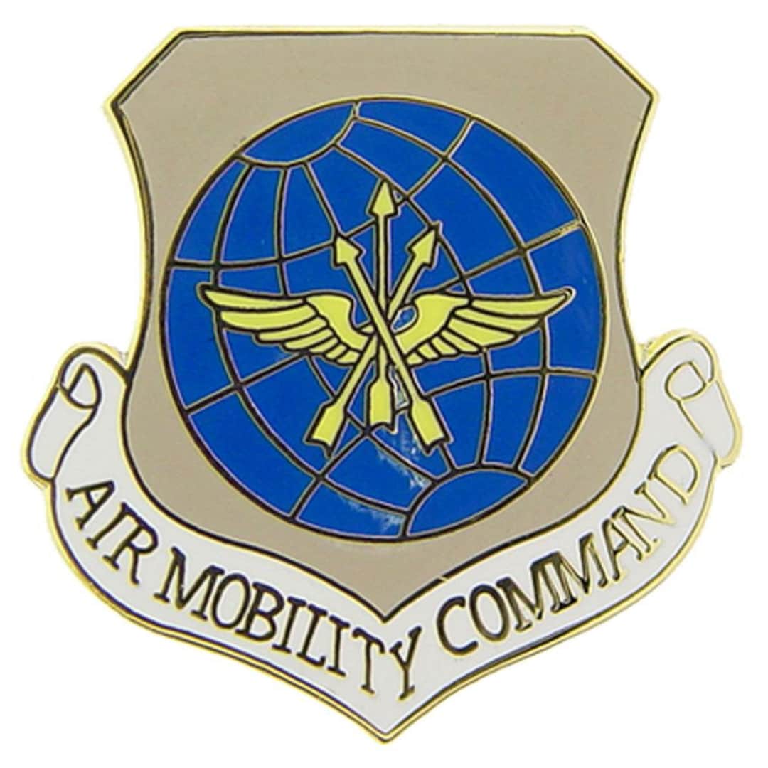 U.S. Air Force Air Mobility Command Logo Pin 1 - Etsy Australia