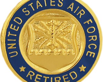 Air Force Retired Pin - Etsy