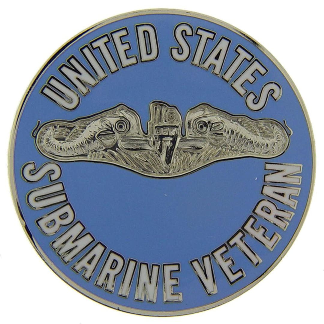 U.S. Navy Submarine Veteran Pin 1 1/2 - Etsy