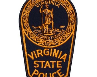 Virginia State Police Patch VA Police Badge VA Police Decor - Etsy