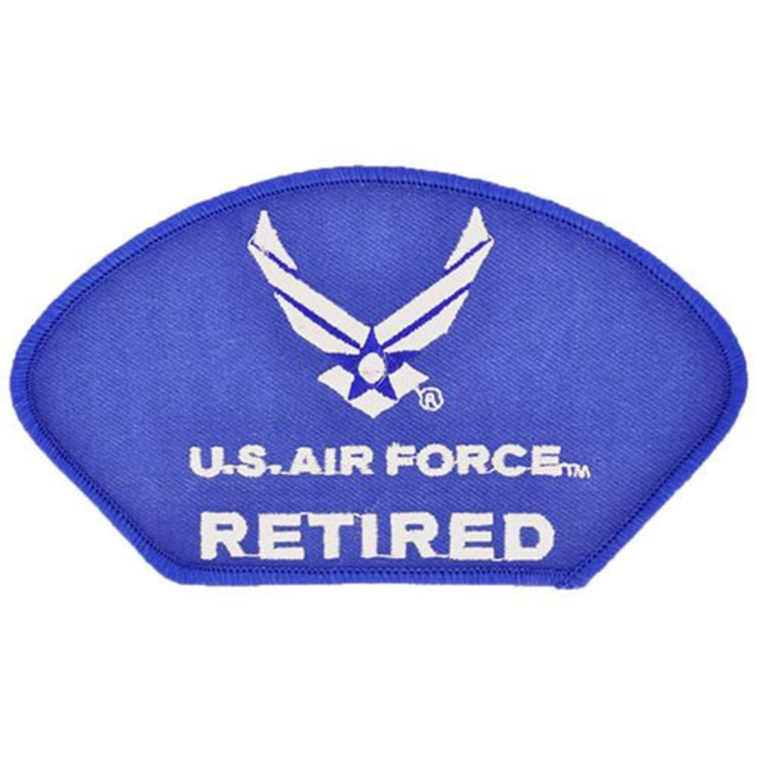 U.S. Air Force Logo Retired Hat Patch 2 3/4 X 5 1/4 - Etsy