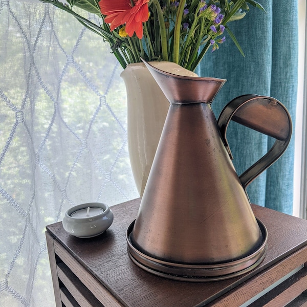 Rustic Metal Pitcher - Etsy