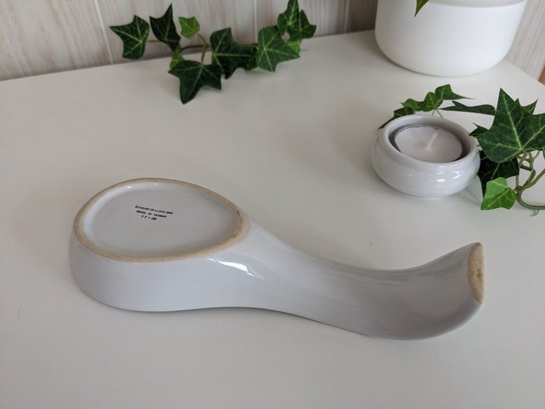 Vintage 8 Teddy Bear and Goose White Ceramic Spoon Rest - Etsy