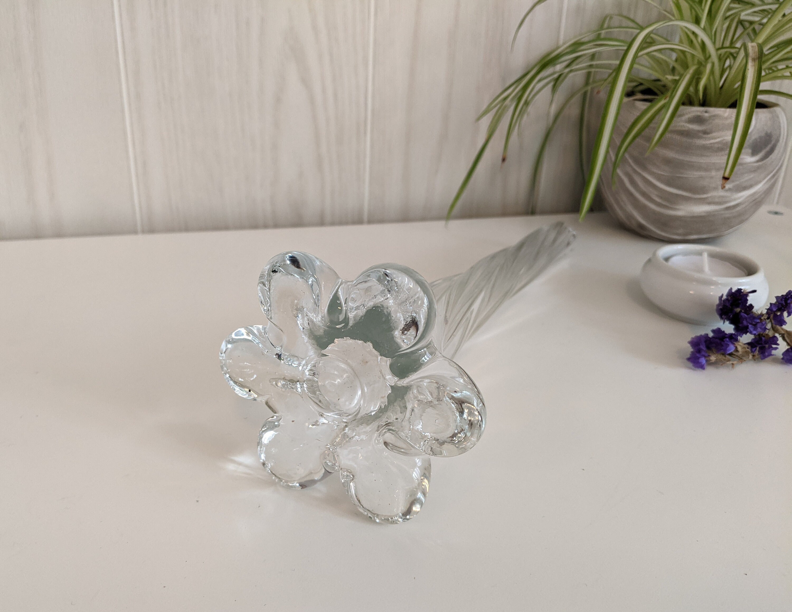 Tall Stretched 11.25 Art Glass Vase With Twisted Glass - Etsy