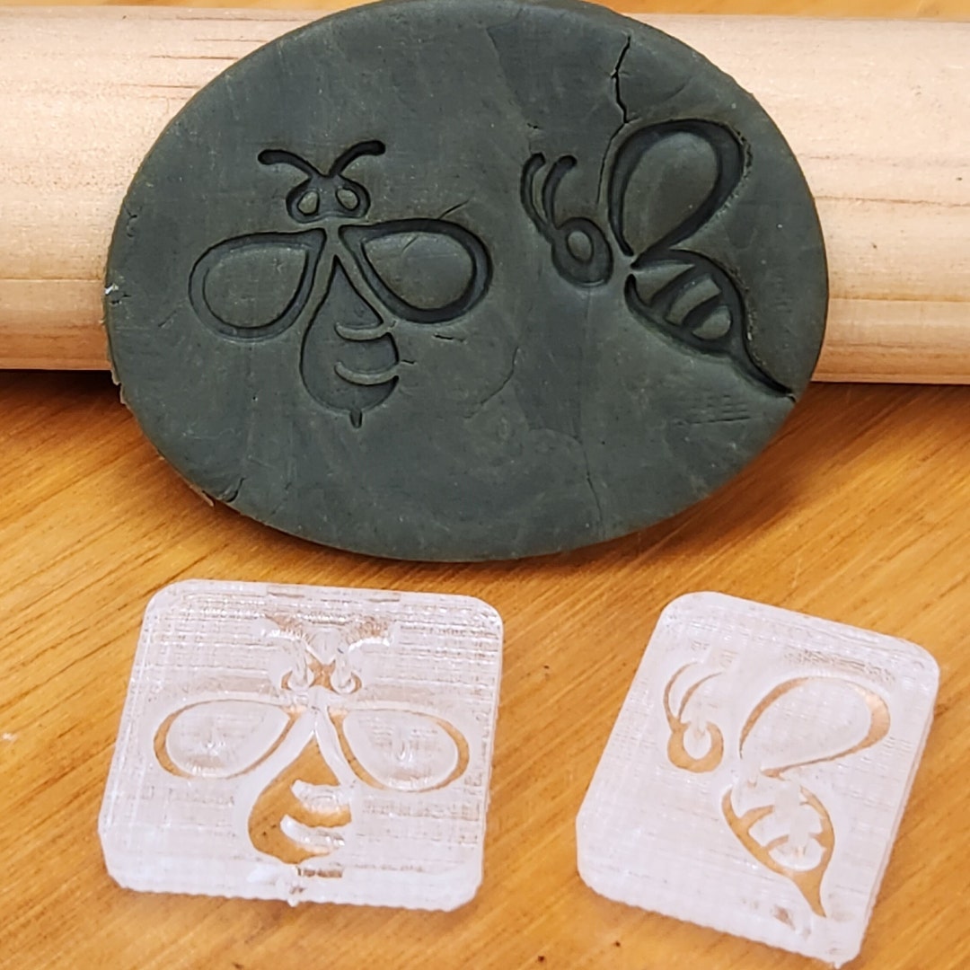 Bee Pottery Stamps, Bumble Bee, Ceramics and Pottery Stamp, Make It ...