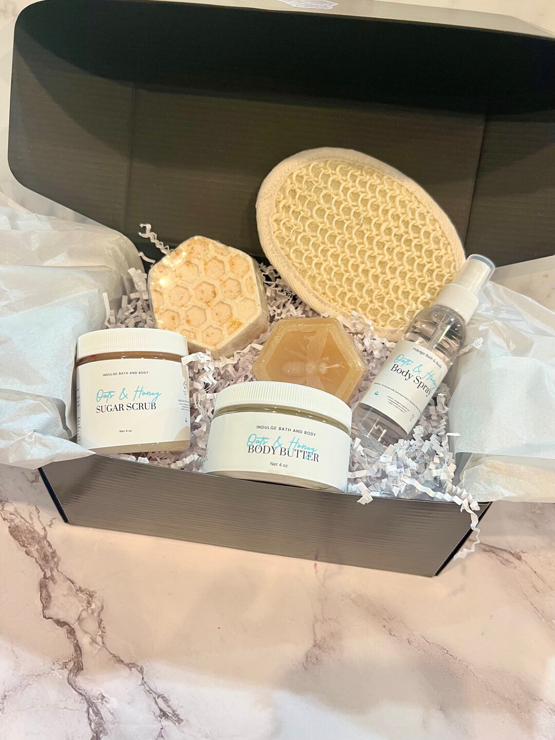 Oats and Honey Gift Box: Handmade Bath and Body Indulgence - Etsy