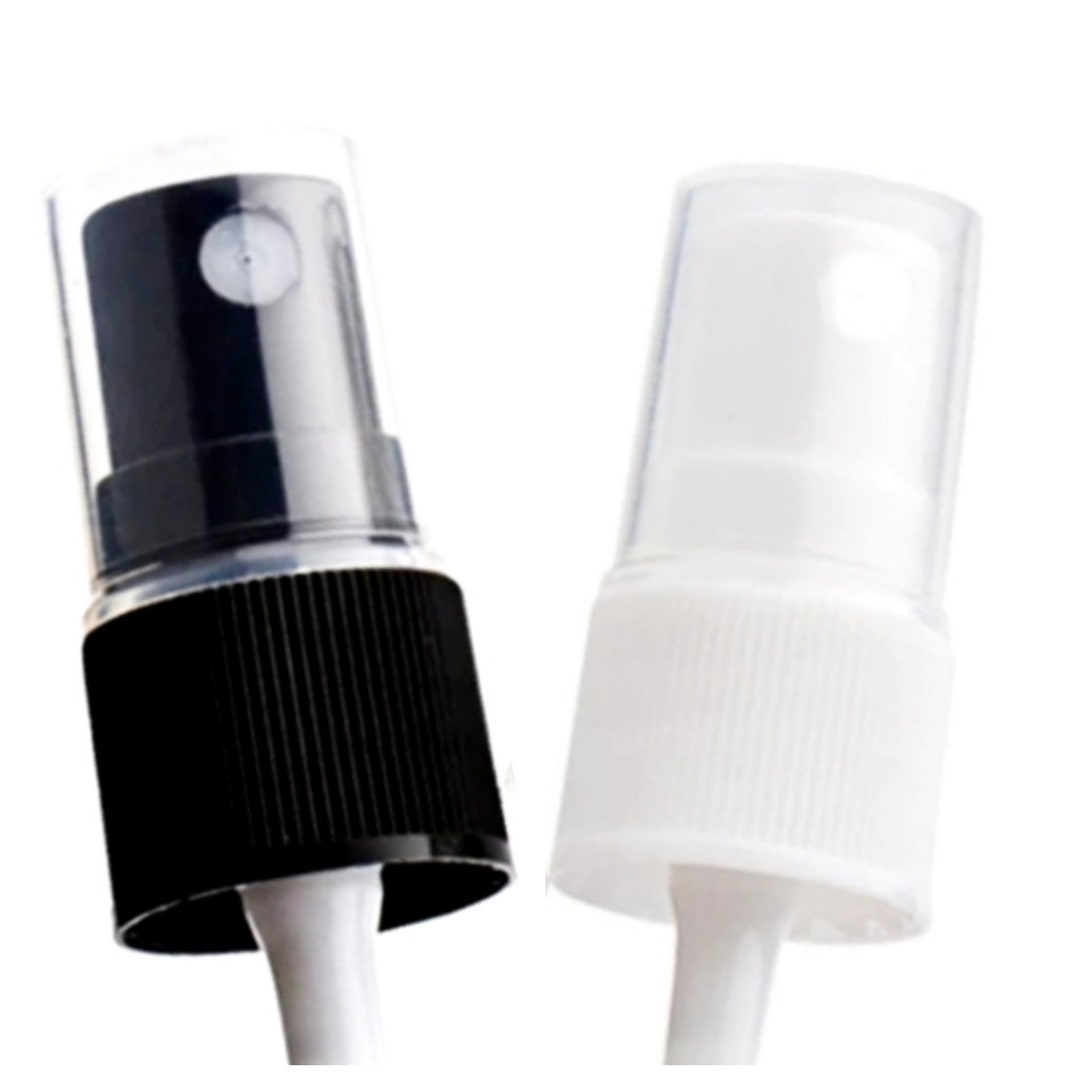 Assorted Black White Ribbed Fine Mist Spray Caps - Bottle Cap Size: 20 ...