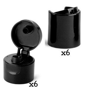 24-410 Assorted Black Dispensing Bottle Caps Set of 12 - Etsy