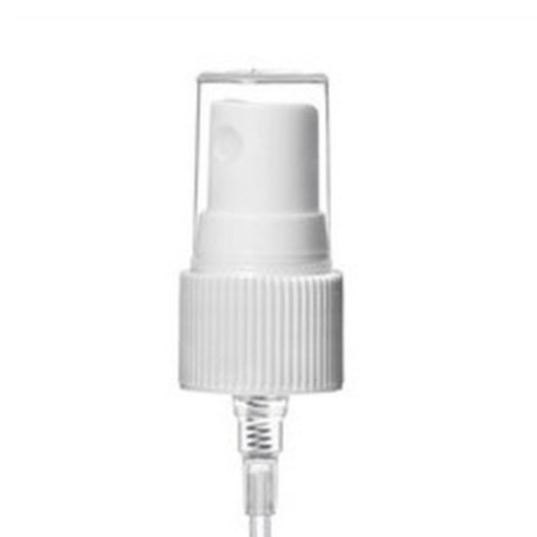 White Ribbed Fine Mist Spray Caps Bottle Cap Size: 24-410 Set of 25 ...