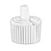 White Ribbed Dispensing Caps Bottle Cap Size: 24-410 Set of 25 BULK25 ...
