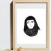 Saint Rafka Pen and Ink Art Print/saint Rafqa Print/catholic Art ...