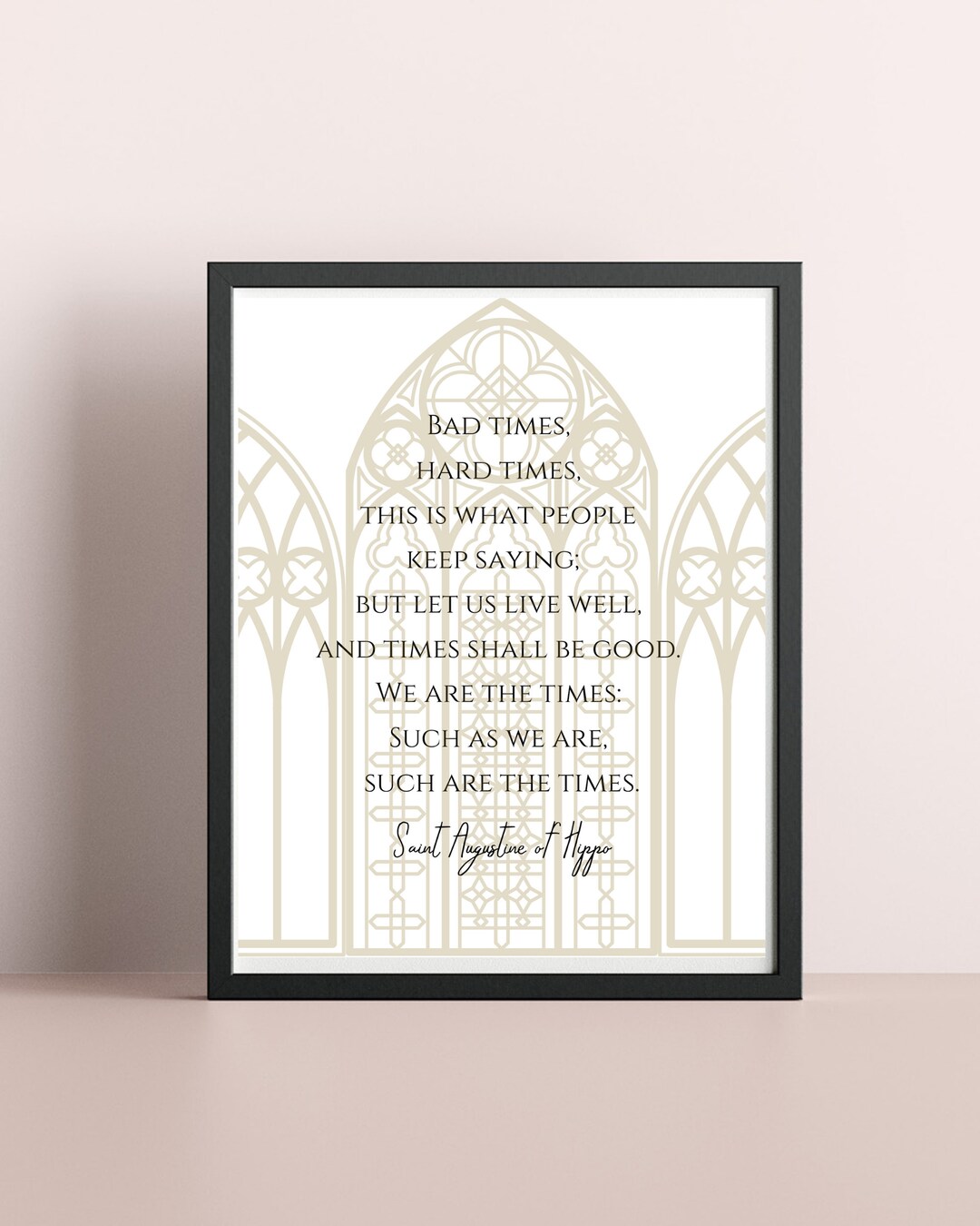 St Augustine Quote Print: Catholic Wall Art (digital Download) - Etsy