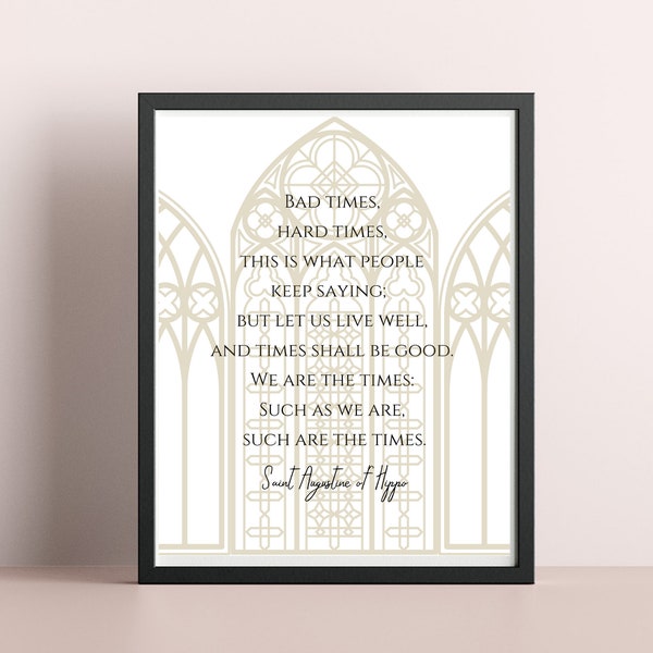St Augustine Quote - Etsy