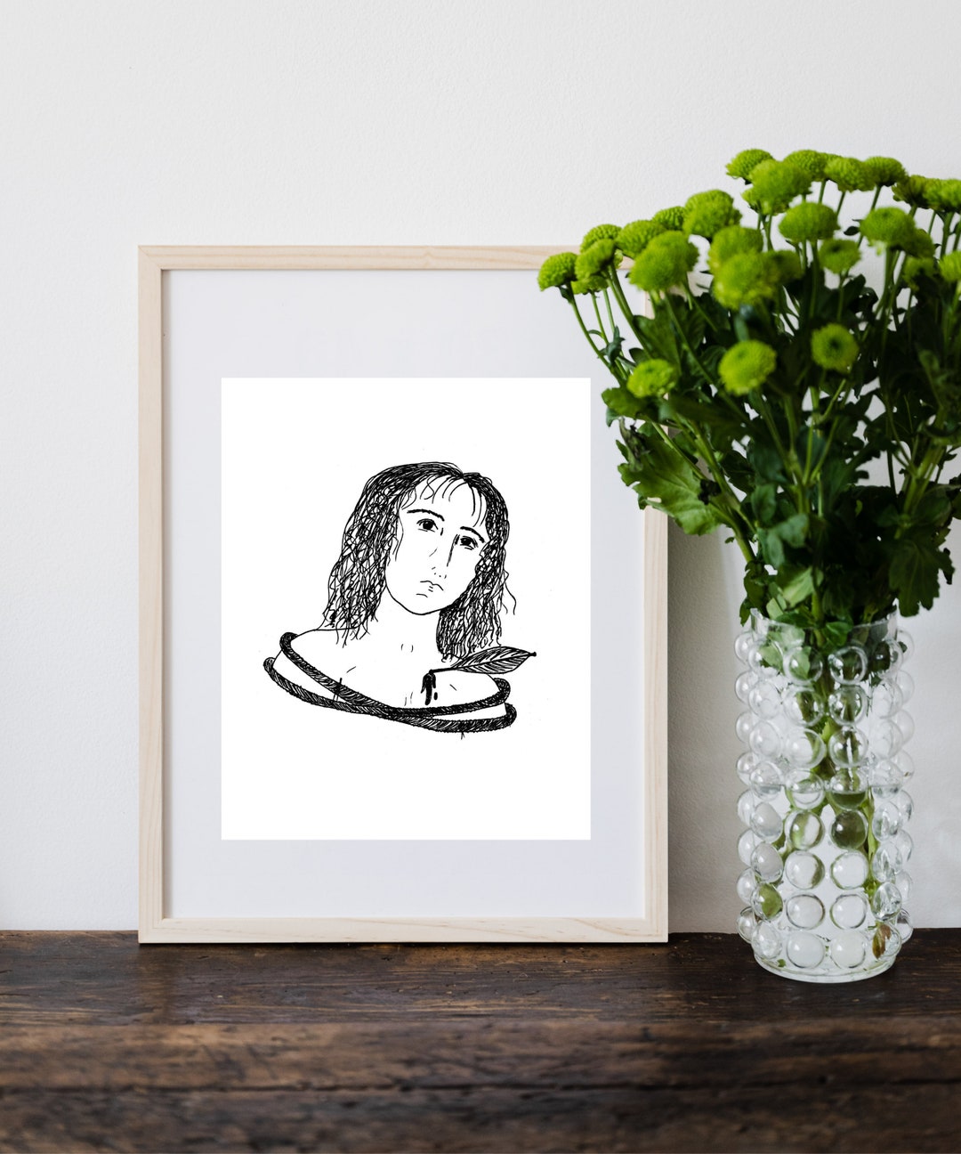 Saint Sebastian Pen and Ink Art Print/catholic - Etsy