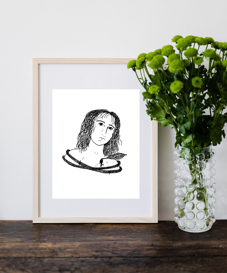 Saint Sebastian Pen and Ink Art Print/catholic Art/confirmation Gift ...