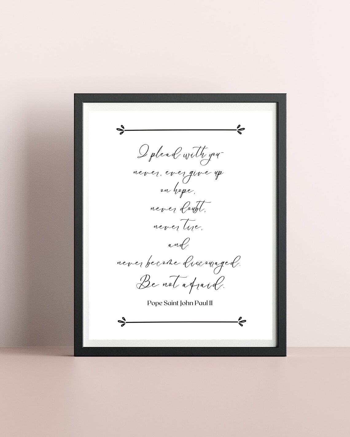 Pope Saint John Paul II Be Not Afraid Downloadable Print/john Paul the ...