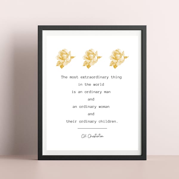 Chesterton Quote - Etsy