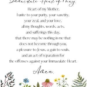 Catholic Morning Offering Prayer Download/printable Wall Art - Etsy