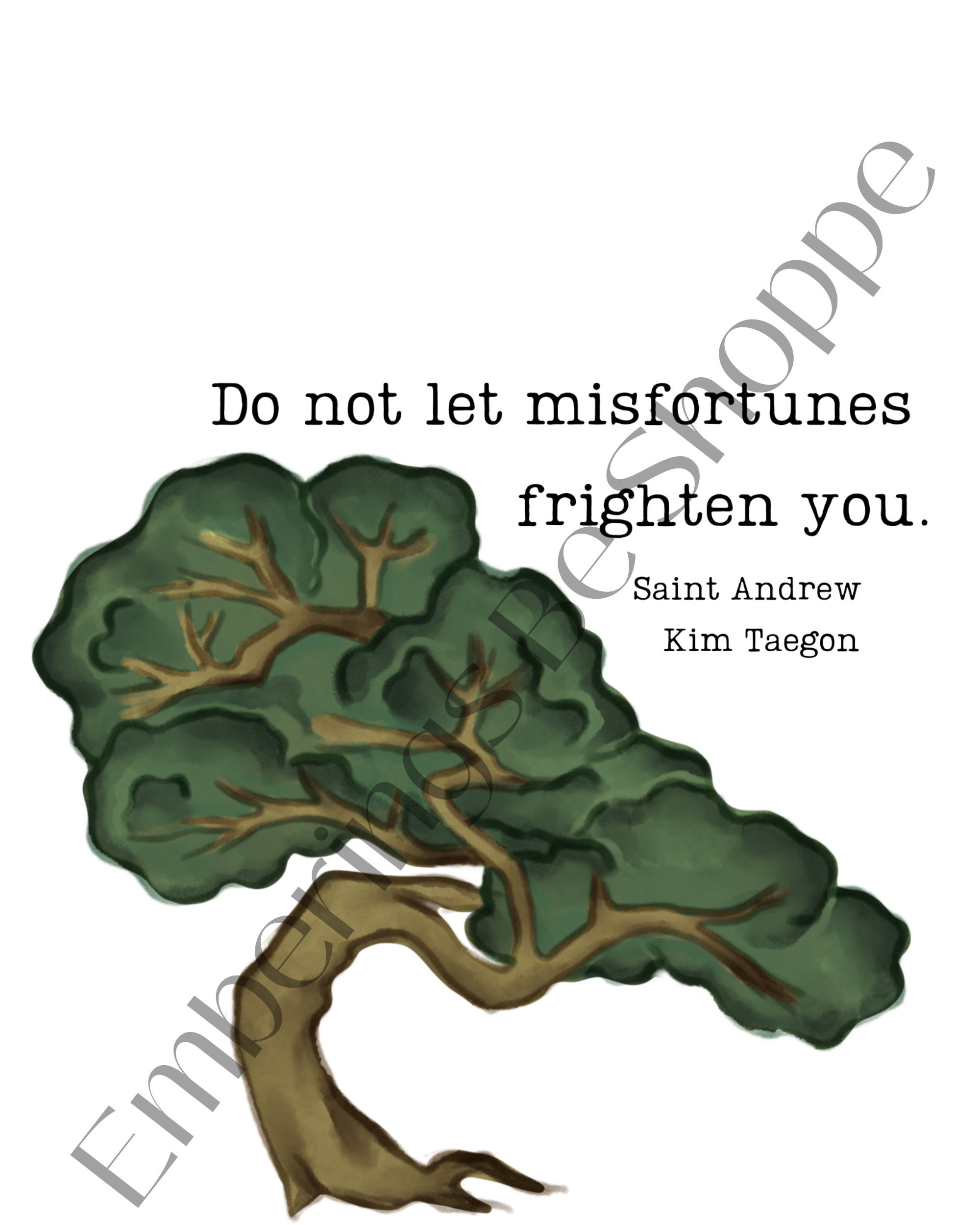 Saint Andrew Kim Taegon Quote Printable Catholic Wall Art/confirmation ...