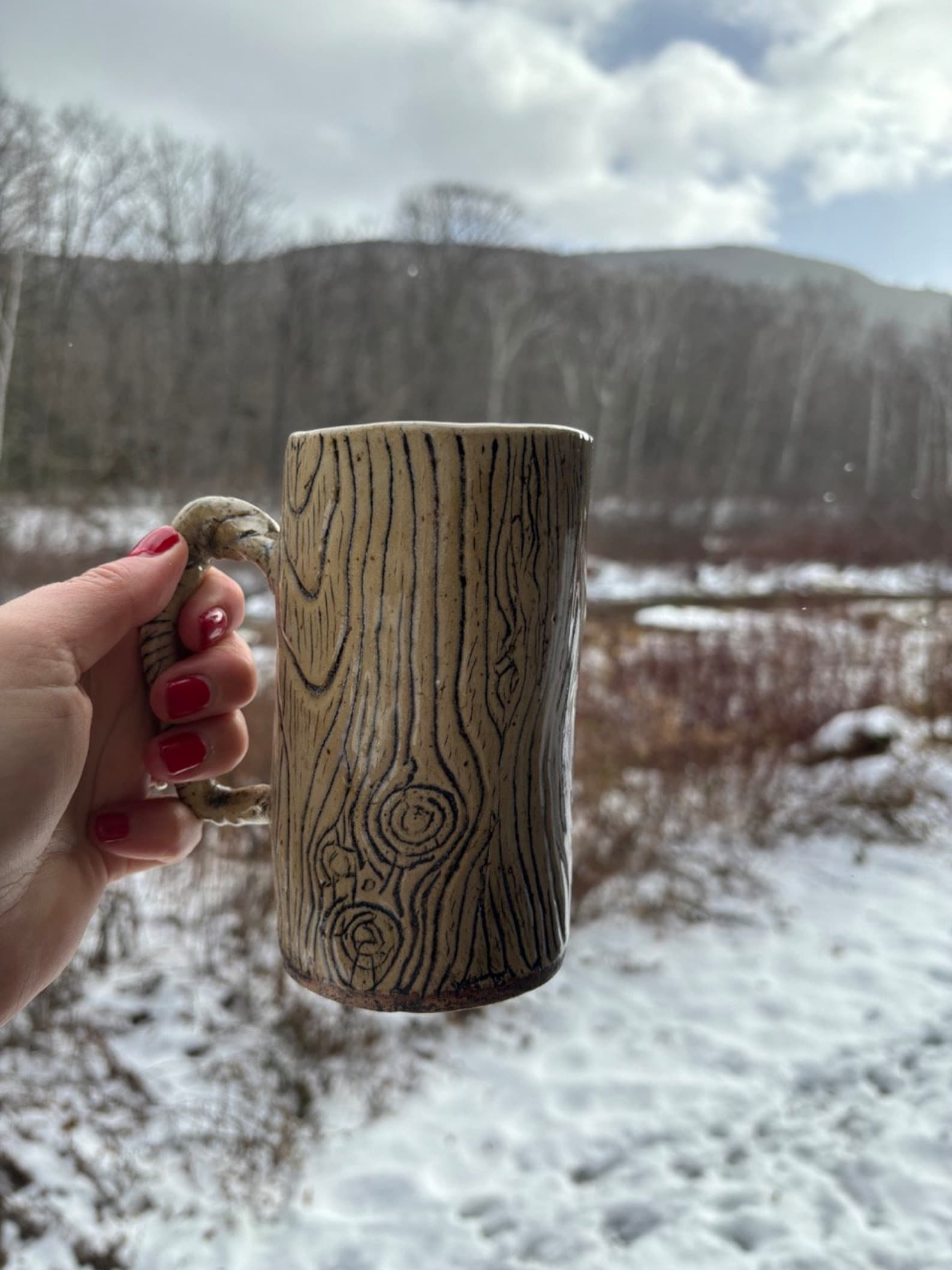 Hand Crafted Tree Mug: White Mountains Inspired, 16oz - Etsy