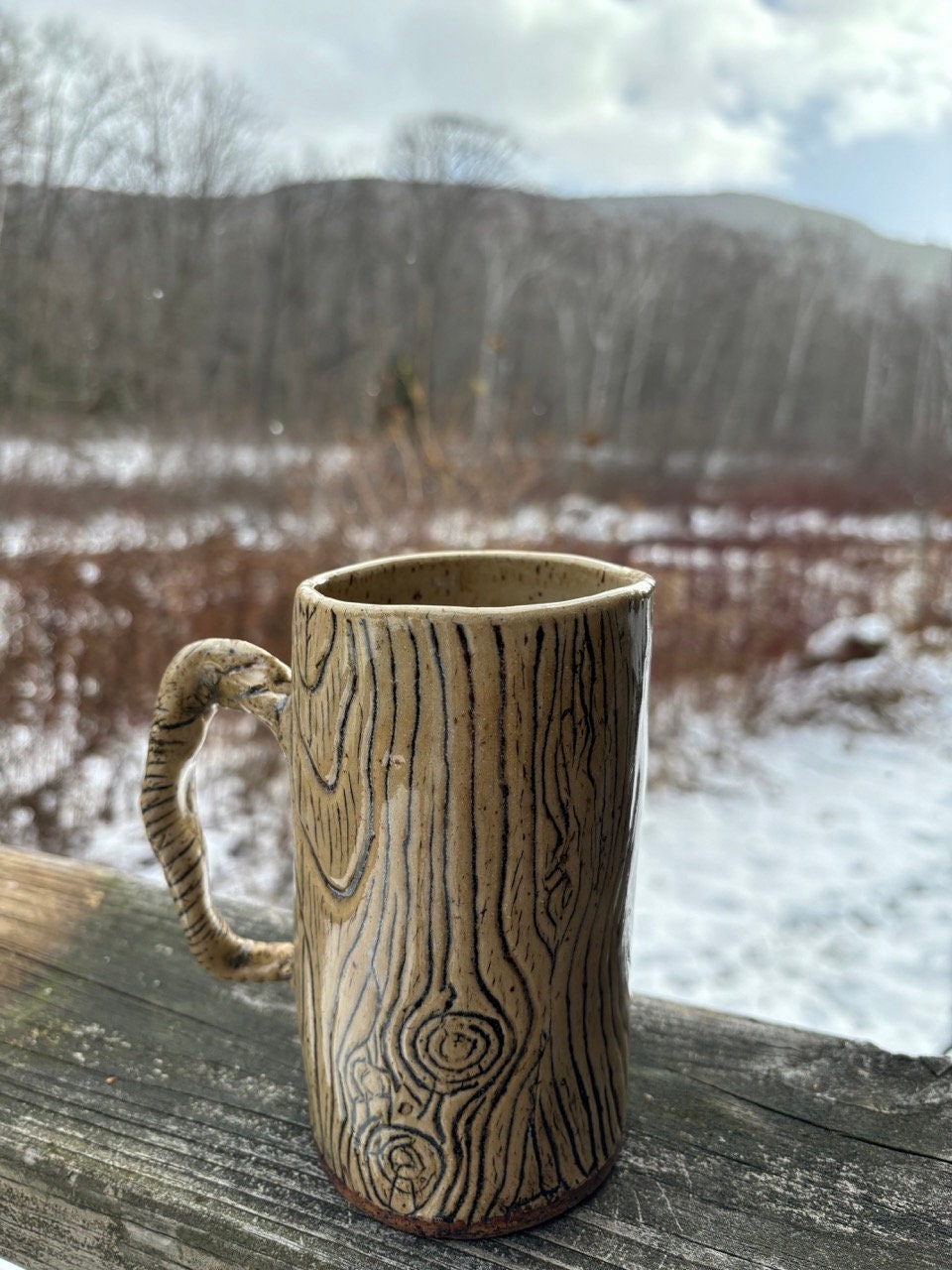 Hand Crafted Tree Mug: White Mountains Inspired, 16oz - Etsy