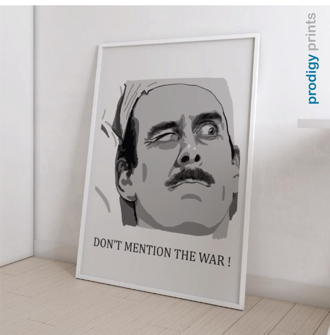 Fawlty Towers Print, British TV Decor, John Cleese Fan Art, Gift ...