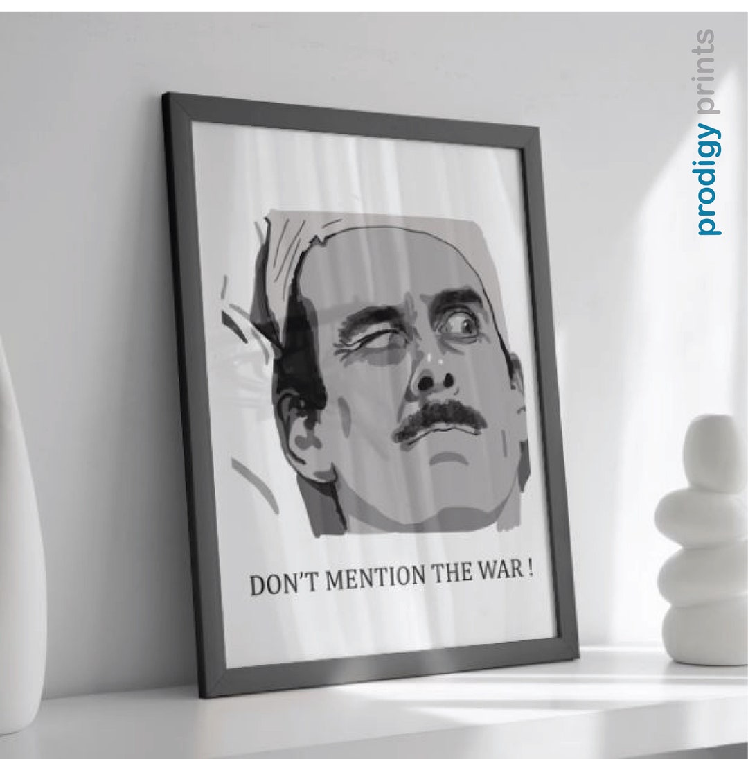 Fawlty Towers Print, British TV Decor, John Cleese Fan Art, Gift ...