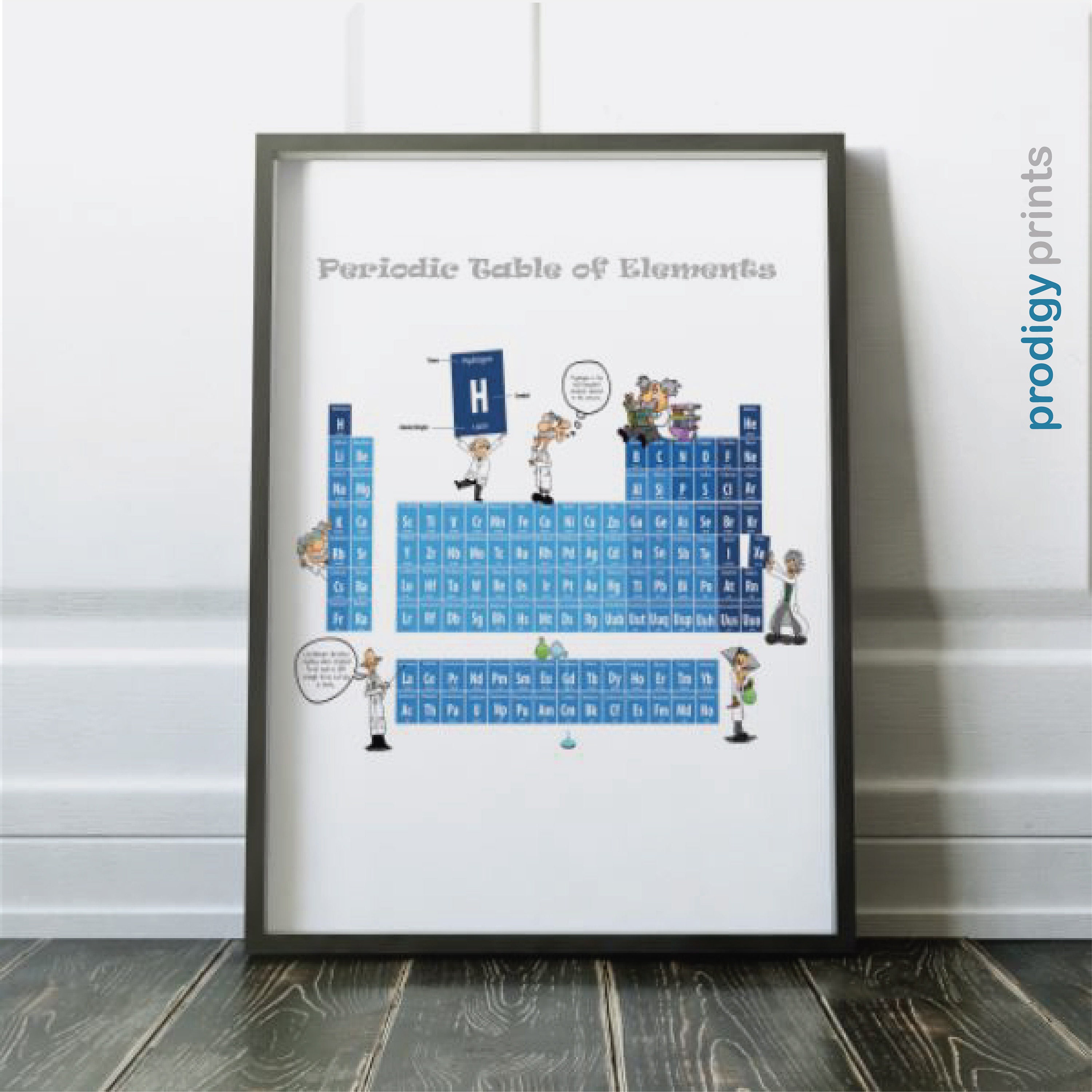 Periodic Table Kids Periodic Table Kids Room Art Scientific - Etsy ...