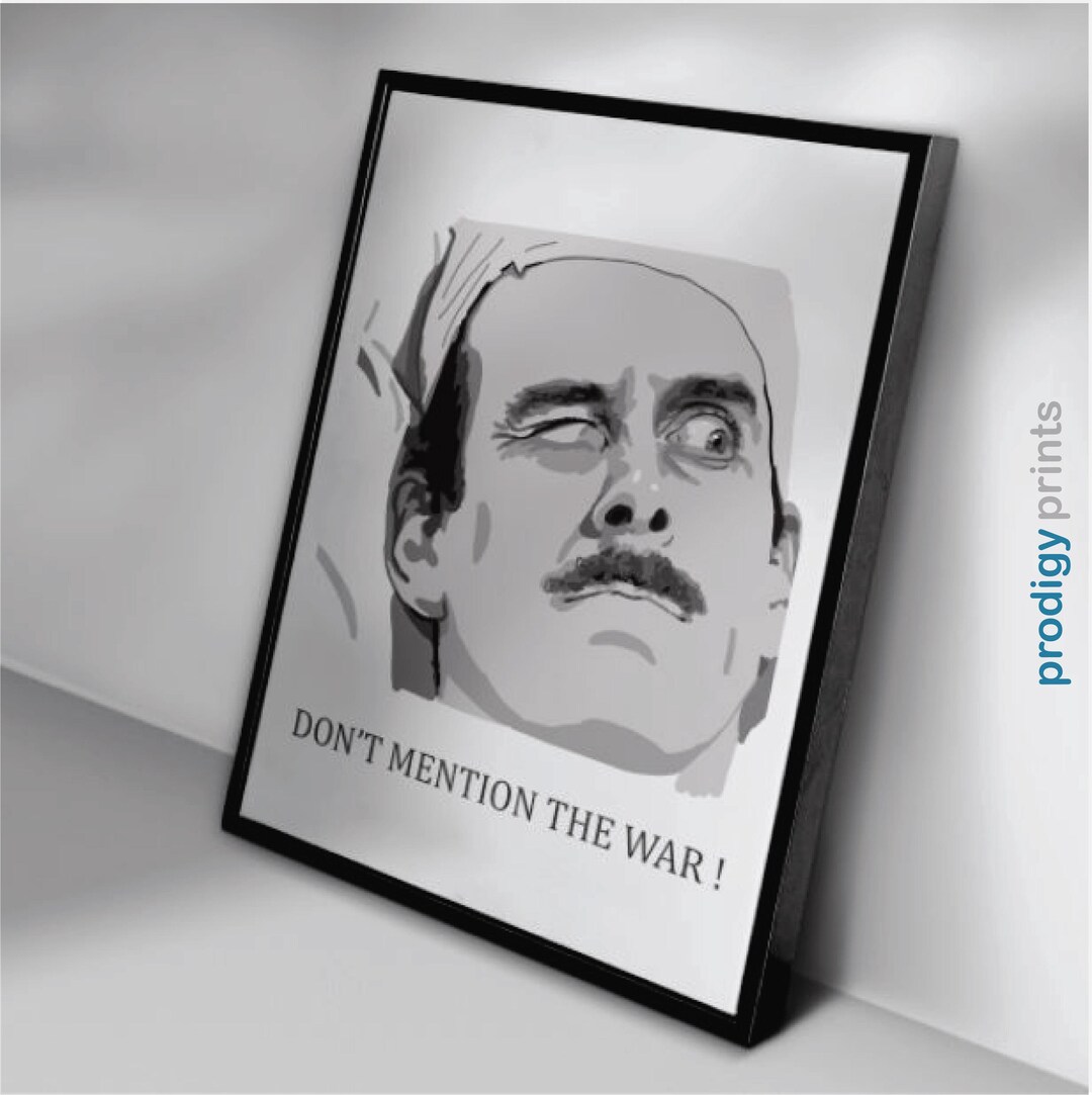 Fawlty Towers Print, British TV Decor, John Cleese Fan Art, Gift ...