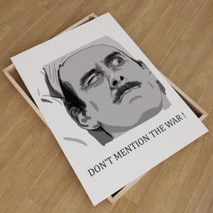 Fawlty Towers Print, British TV Decor, John Cleese Fan Art, Gift ...