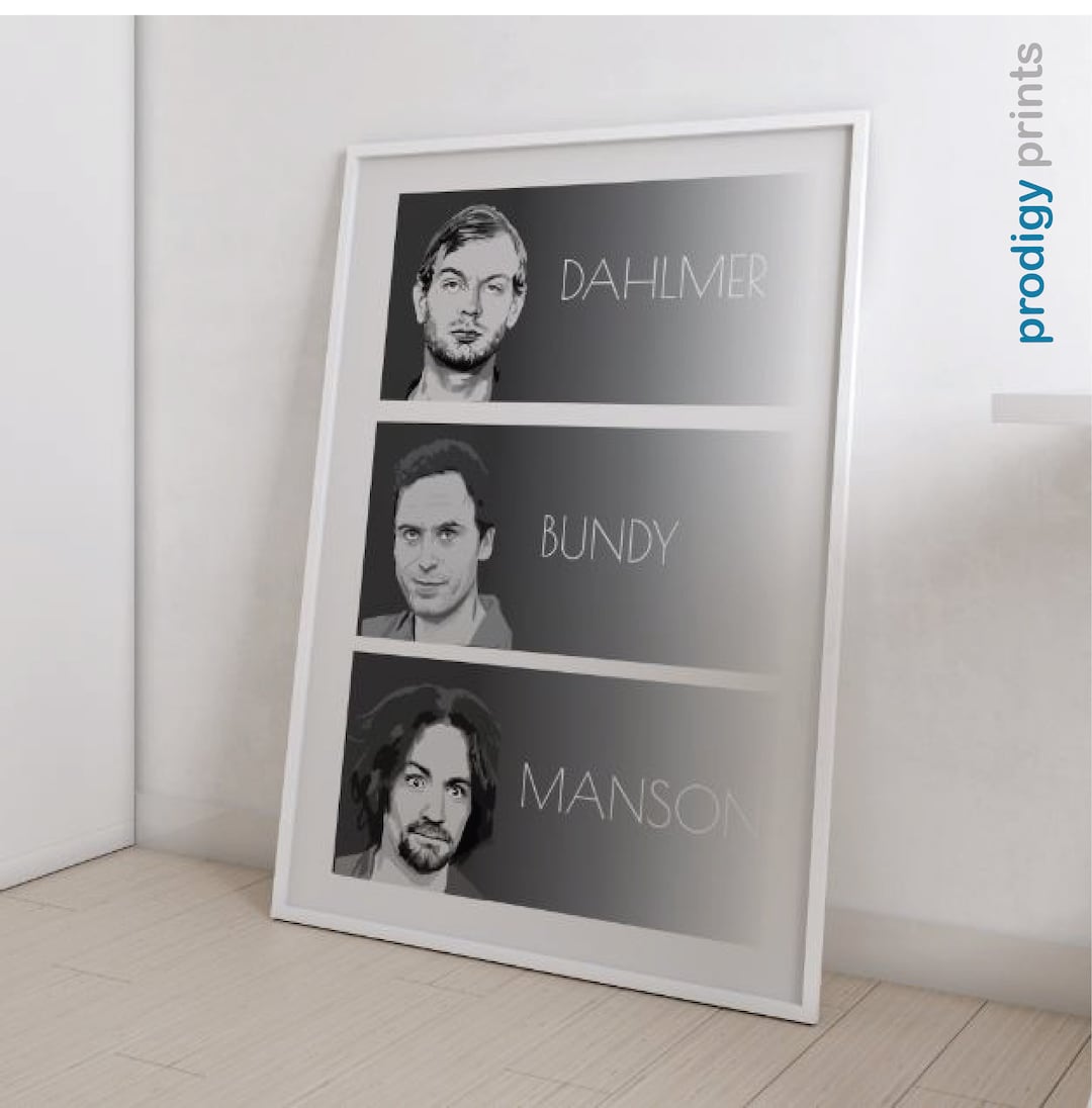 Serial Killer Print, True Crime Gift, Print for True Crime Fans, Dark ...