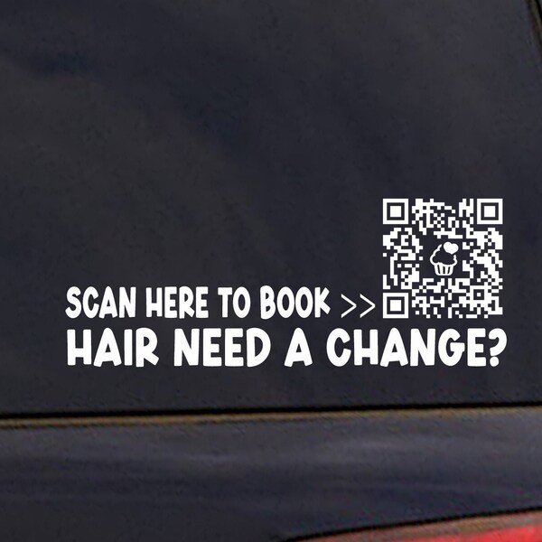 Custom Qr Code Hair Stylist Sign - Etsy