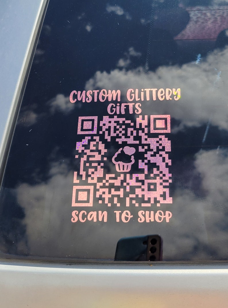 Design Your Own QR Code Design Your Own Window Sticker - Etsy