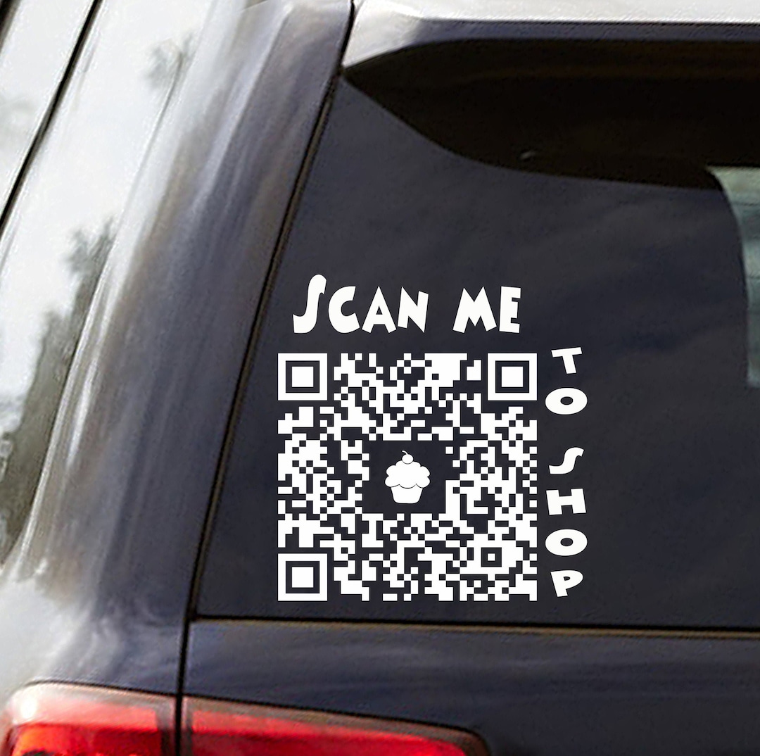 Create Your Own Qr Code Decal, Scan to Shop QR, Custom QR Decal ...