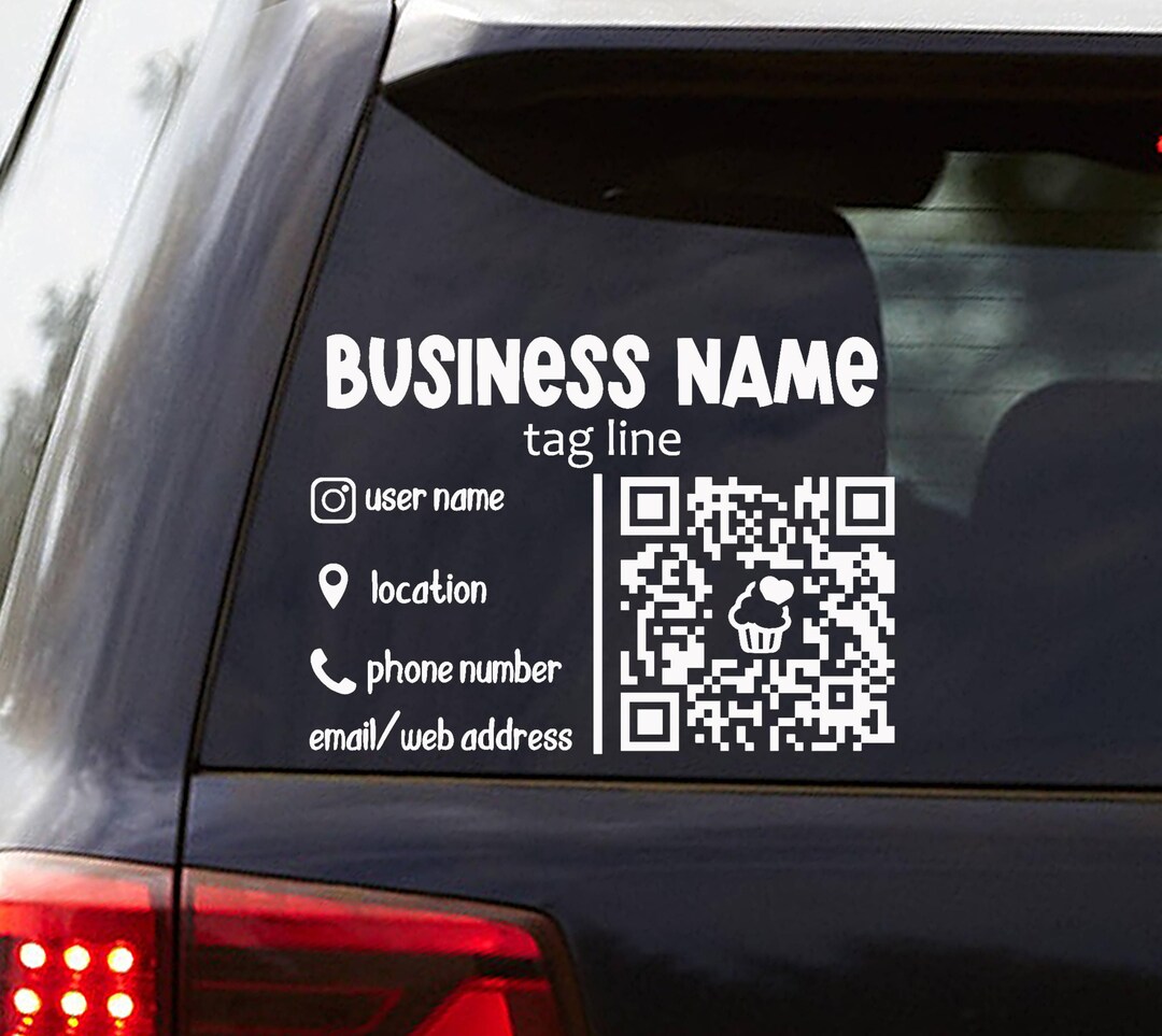 Business Qr Code Decal, Design Your Own Decal, Design Your Own Window ...