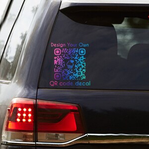 Design Your Own QR Code, Design Your Own Window Sticker, Custom Decal ...